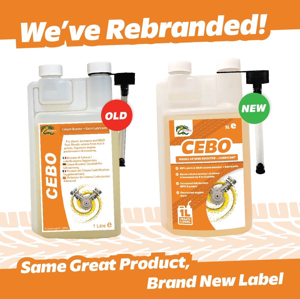 Cetane Booster | 2 EHN Fuel Additive | Hydra CEBO | Diesel Additive